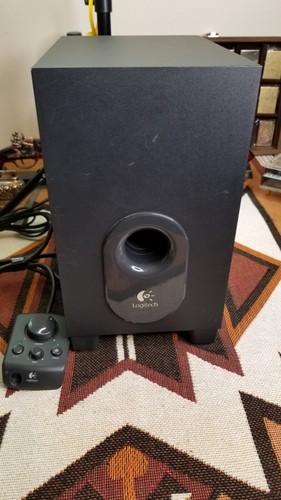 Logitech X-540 Dark Gray Wired Remote Multimedia Computer Subwoofer M/N ...