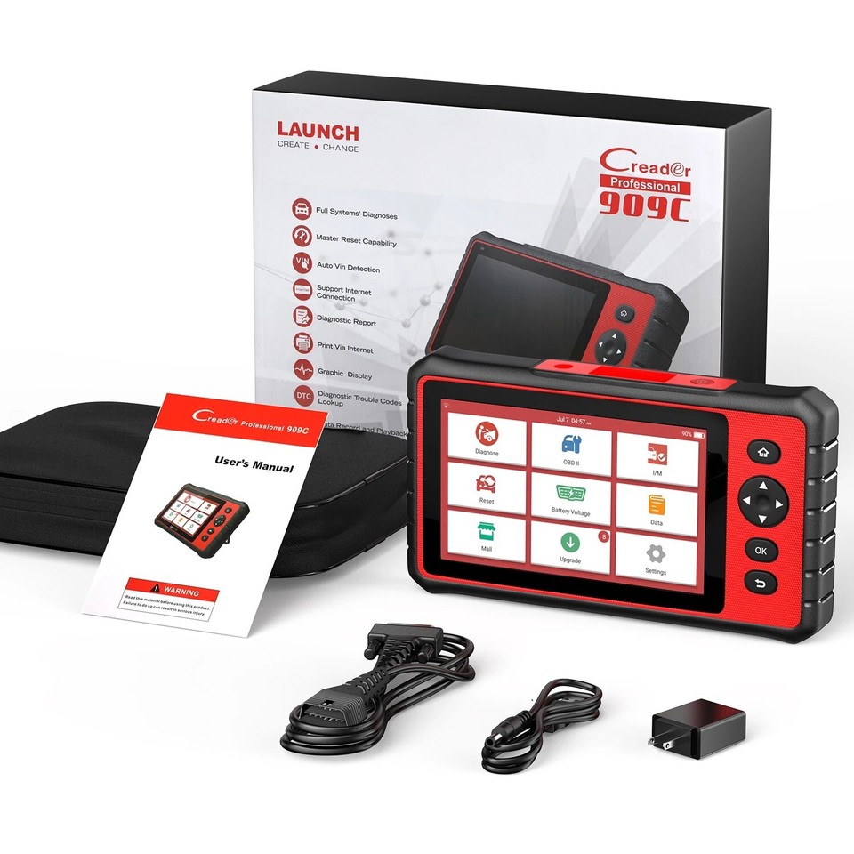 LAUNCH CRP909C OBD2 Scanner Full System ECU Programming Diagnostic Tool ...