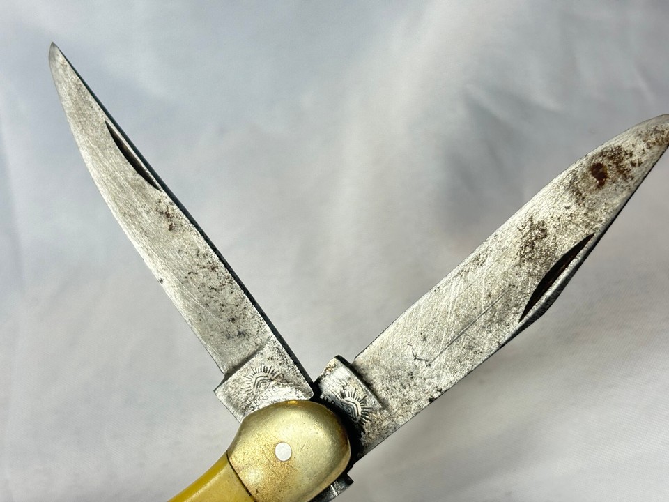 Vtg German Eye Knife Carl Schlieper Eye Brand Two Folding Blade Pocket ...