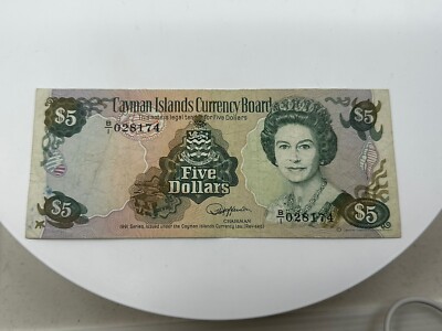 1991 Cayman Islands $ 5 Five Dollars Banknote - P# 12a -Very Fine | eBay