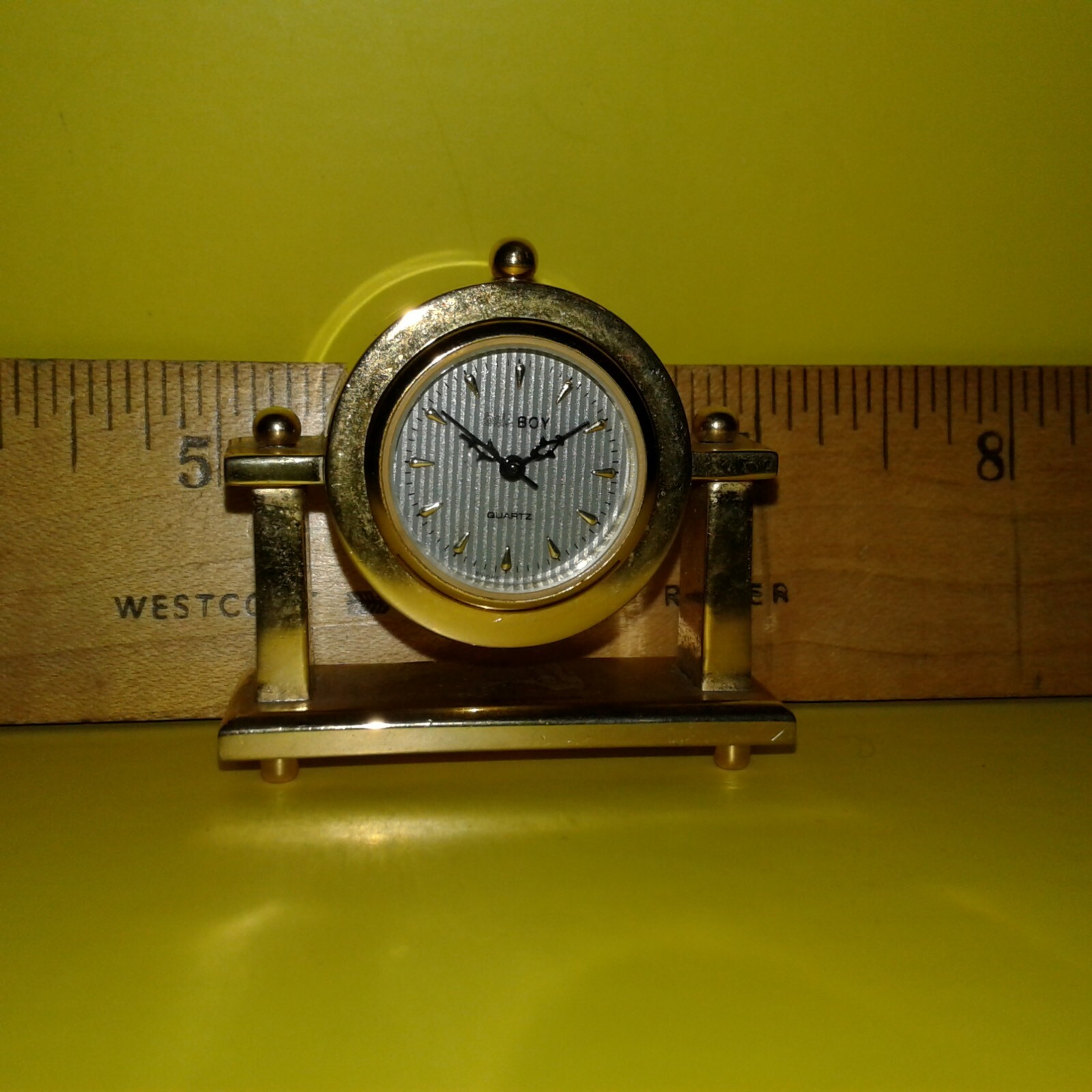 Collezio Miniature Brass Desk Clock | eBay