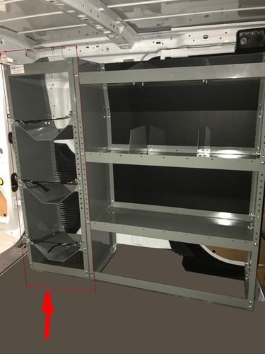 Freon tank holder tower with top shelf for Full Size Vans Standard ...