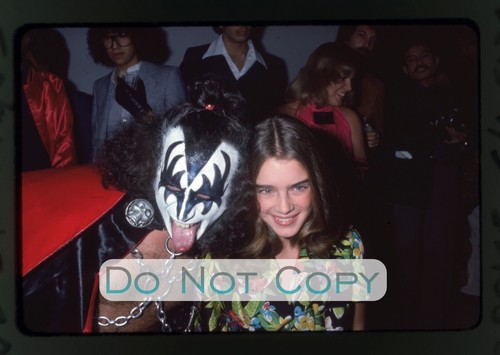 KISS Gene Simmons BROOKE SHIELDS 1978 VTG ORIGINAL 35mm Transparency ...