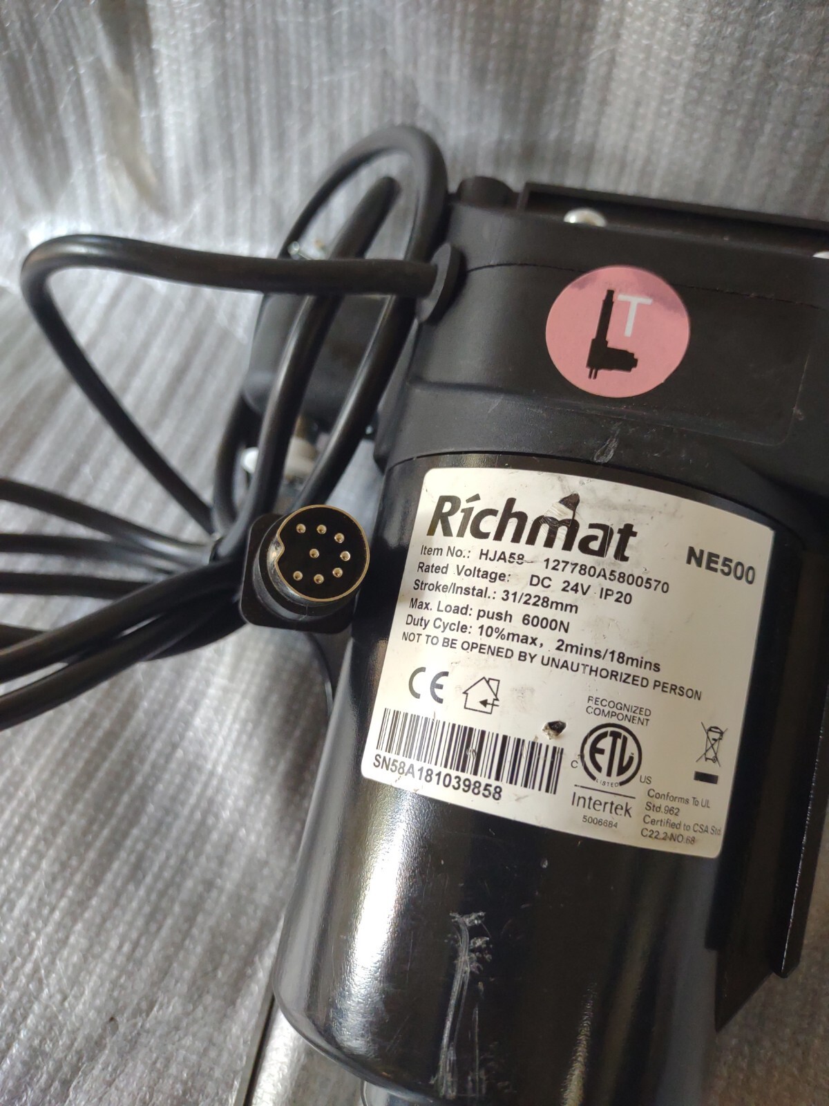 richmat HJA58 ne500 Adjustable Bed Motor TESTED | eBay