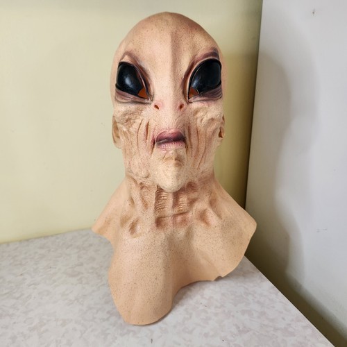 Cosplay Alien Horror Latex Mask Halloween Fancy Dress Party Headwear ...