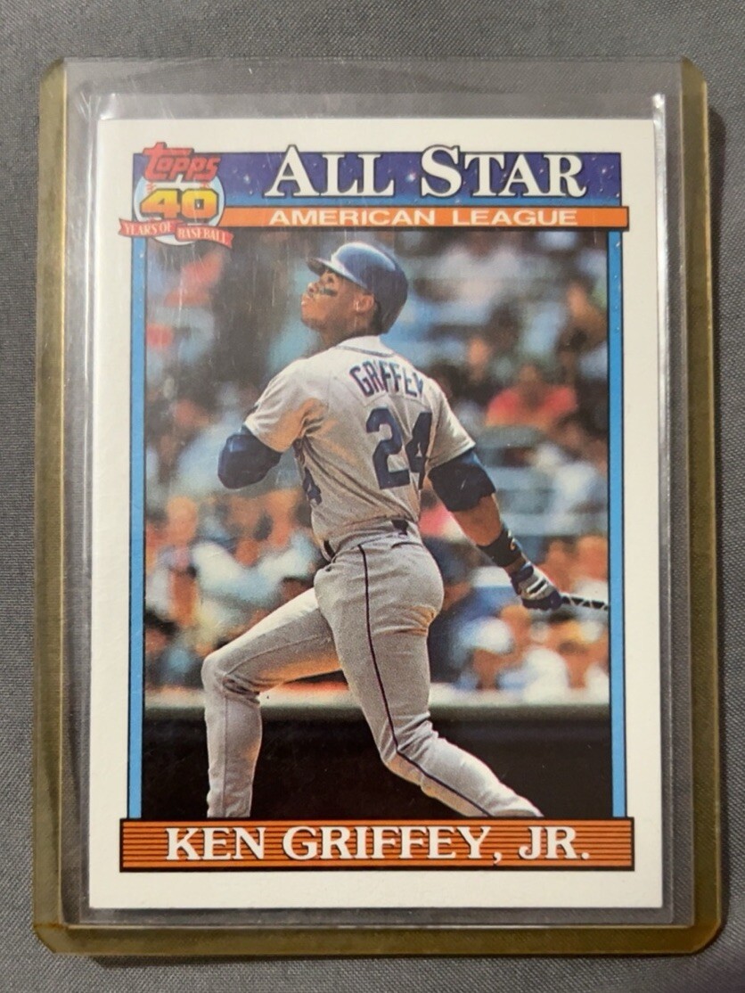 Ken Griffey Jr Error Card 1991 Topps Series 1&2 ONE OF A KIND. RARE ...