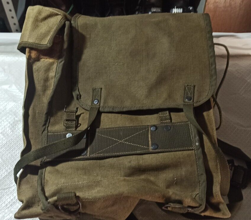Italian Army Tactical Hemp Backpack Excellent Made Italy WW1 WW2 | eBay