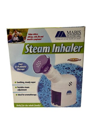 Mabis Personal Nasal Steam Inhaler Vaporizer Facial Steamer Respiratory ...