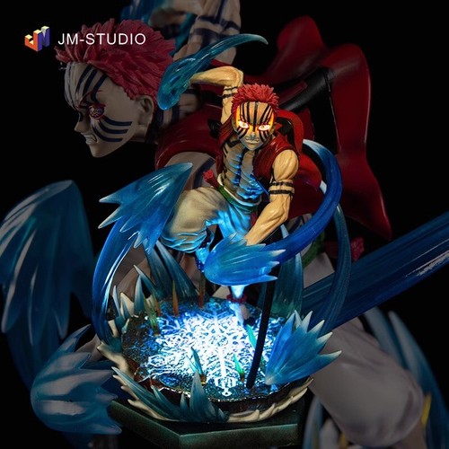 Demon Slayer:Kimetsu No Yaiba Akaza LED Light GK Figure Statue PVC ...