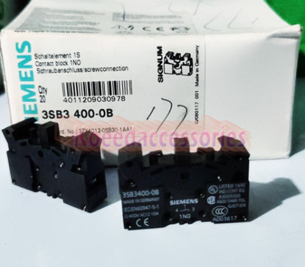 NEW SIEMENS 3SB3400-0B 3SB34000B Contact Block 1Pcs* 754554266862 | eBay