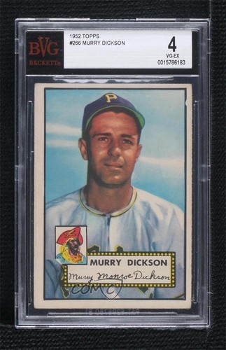 1952 Topps Semi-High # Murry Dickson #266 BVG 4 | eBay