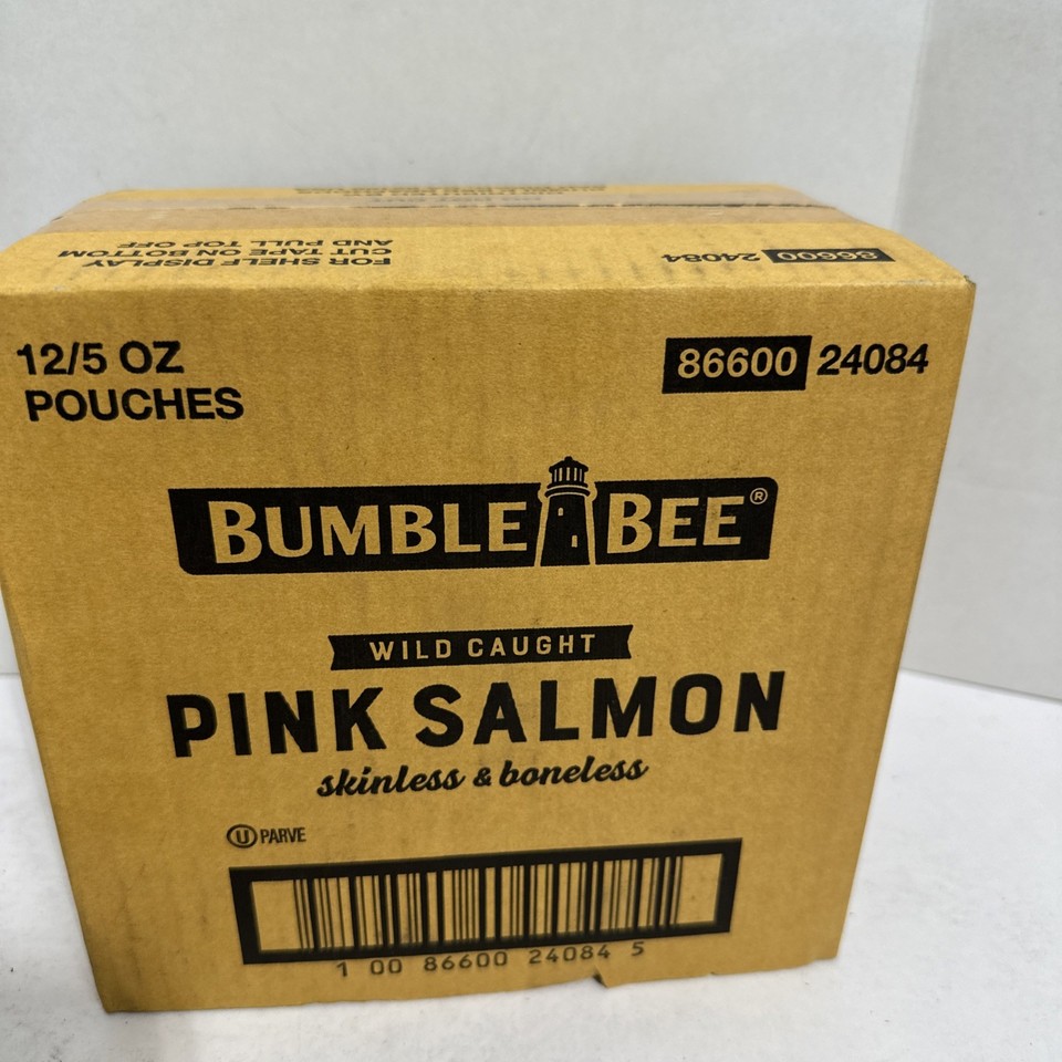 Bumble Bee Skinless & Boneless Pink 🍣 Salmon 5 oz POUCHES Pack of 12 ...