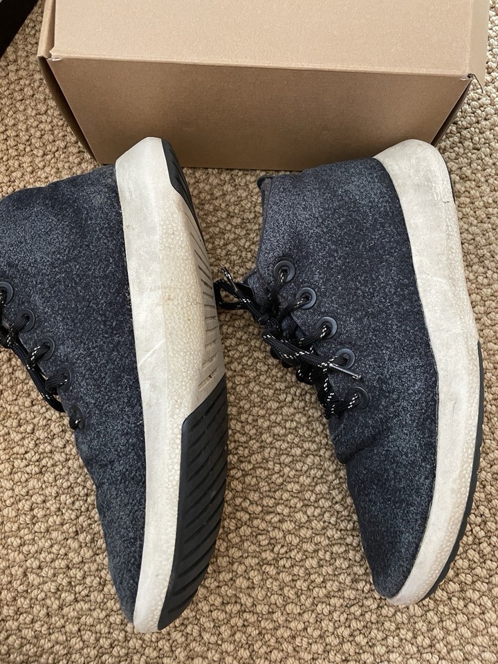 Allbirds Grey Mizzle Merino Wool Men’s Size 11 Runner High Top Bootie ...