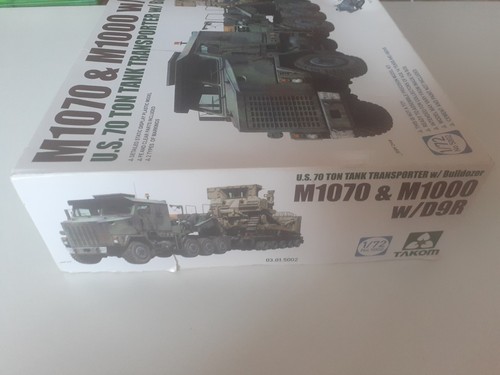 Takom 1/72 Modern US M1070 & M1000 Tank Transporter w/ D9R Bulldozer ...