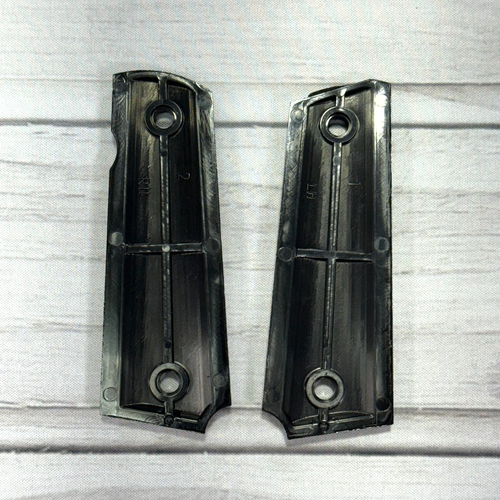 Springfield Armory 1911 Grips Black Crossed Cannons Original Factory ...