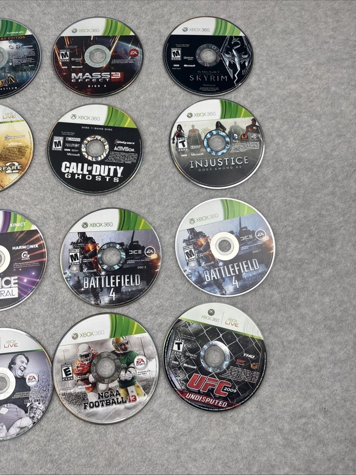 Xbox 360 Games Bundle Lot Of 16 Disc Only Games | eBay