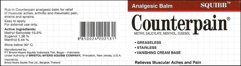 12X120 free 1 Counterpain Analgesic Warm Balm Massage Relives Muscular ...