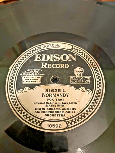 Edison Diamond Disc Record #51625 "Normandy"/"Remember" Stillman ...