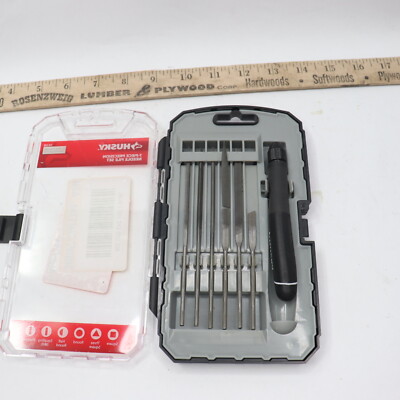 (7-Pk) Husky Precision File Set with Storage Case Steel 114235 - 1 ...