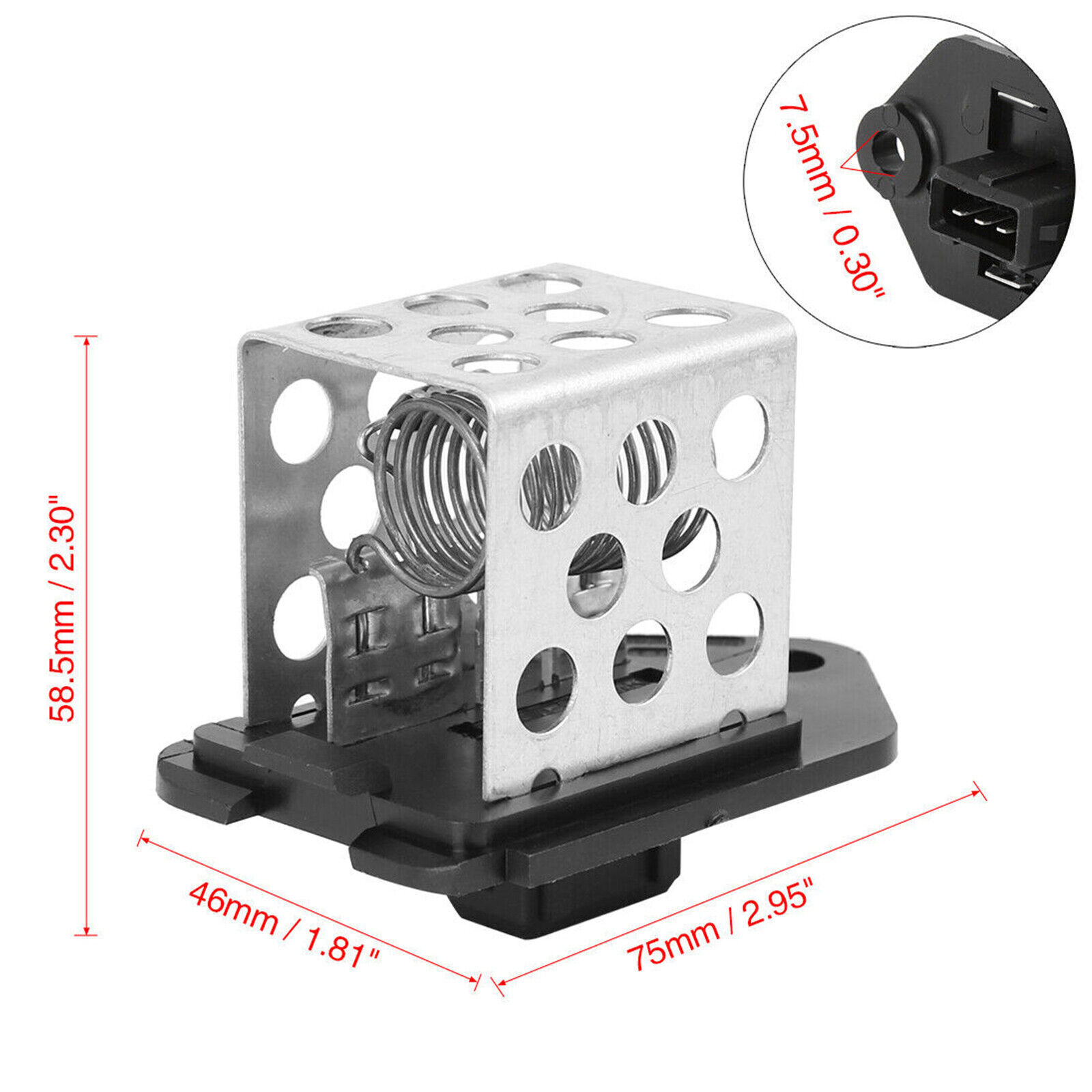 Heater Blower Radiator Fan Relay Resistor 1267.E3 For Peugeot 206 307 ...