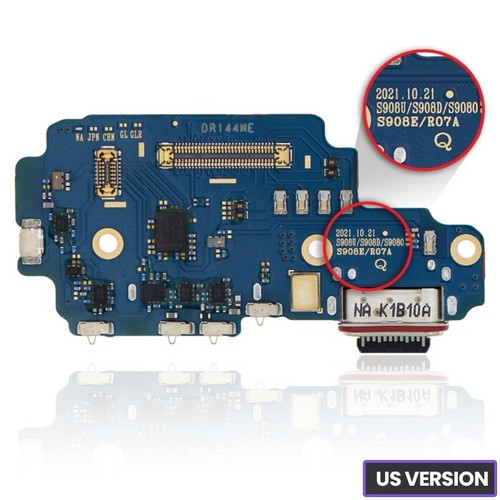 Samsung Galaxy S22 Ultra 5G SM-S908U/U1 Charging Port Board with SIM ...