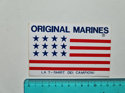 ADESIVO ORIGINAL MARINES T-SHIRT STICKER AUTOCOLLANT VINTAGE 80s ...
