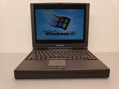 Vintage Winbook XLi Laptop Pentium II 300 MHz. 64MB 9GB 1.44MB Floppy ...