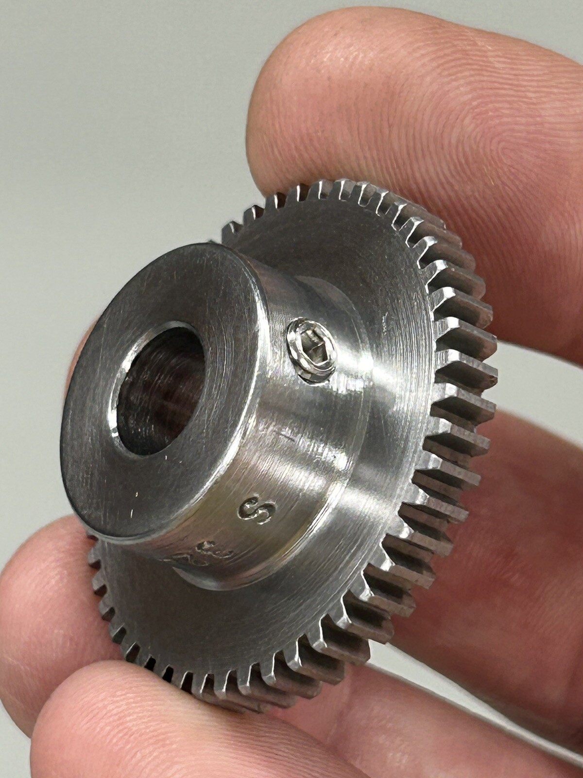 QTY 1 AMERICAN STOCK GEAR S3248 STEEL SPUR GEAR 32 PITCH 48 TEETH W ...