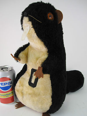 Vtg Mid Century OSU Beaver Mascot Plush Stuffed Animal Fair? Oregon ...