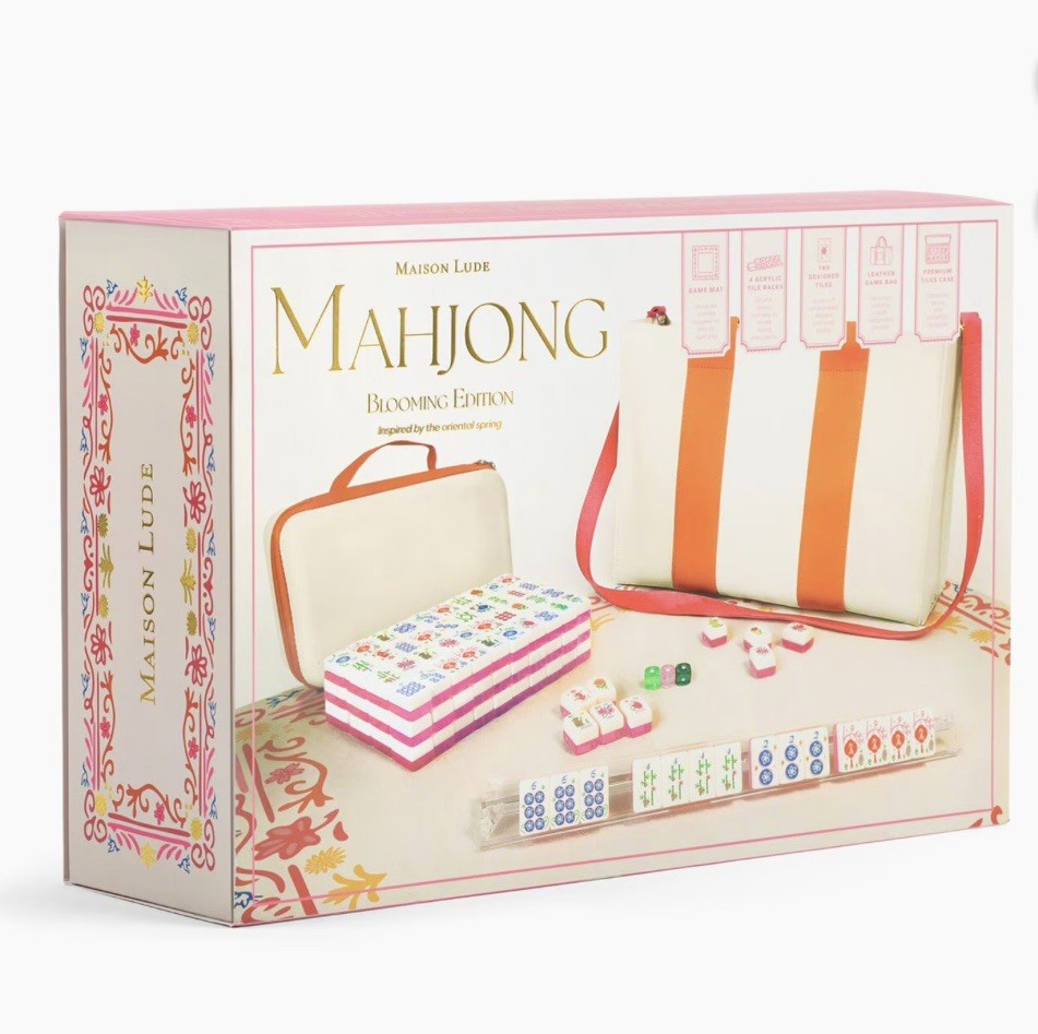 Sam’s Club Delux Acrylic American Mahjong Set Tiles Racks Bag Limited ...