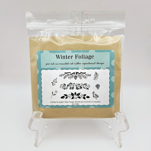 WINTER FOLIAGE Unity Stamp Company Rubber Stamps UK1248A Border ...