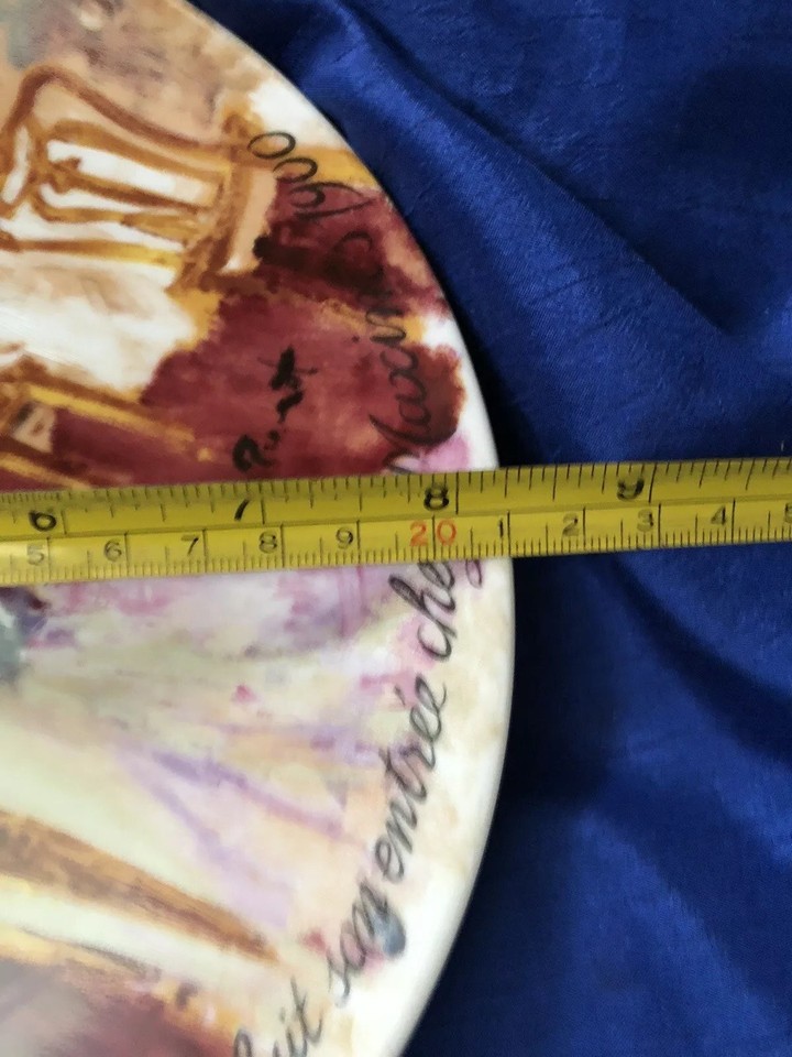 HENRI D'ARCEAU LIMOGES LIANE DE POUGY FAIT SON ENTREE PLATE ORIGINAL ...