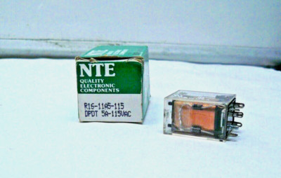 NTE Electronics R16-11A5-115 Relay DPDT 120VAC 28VDC 5A New | eBay