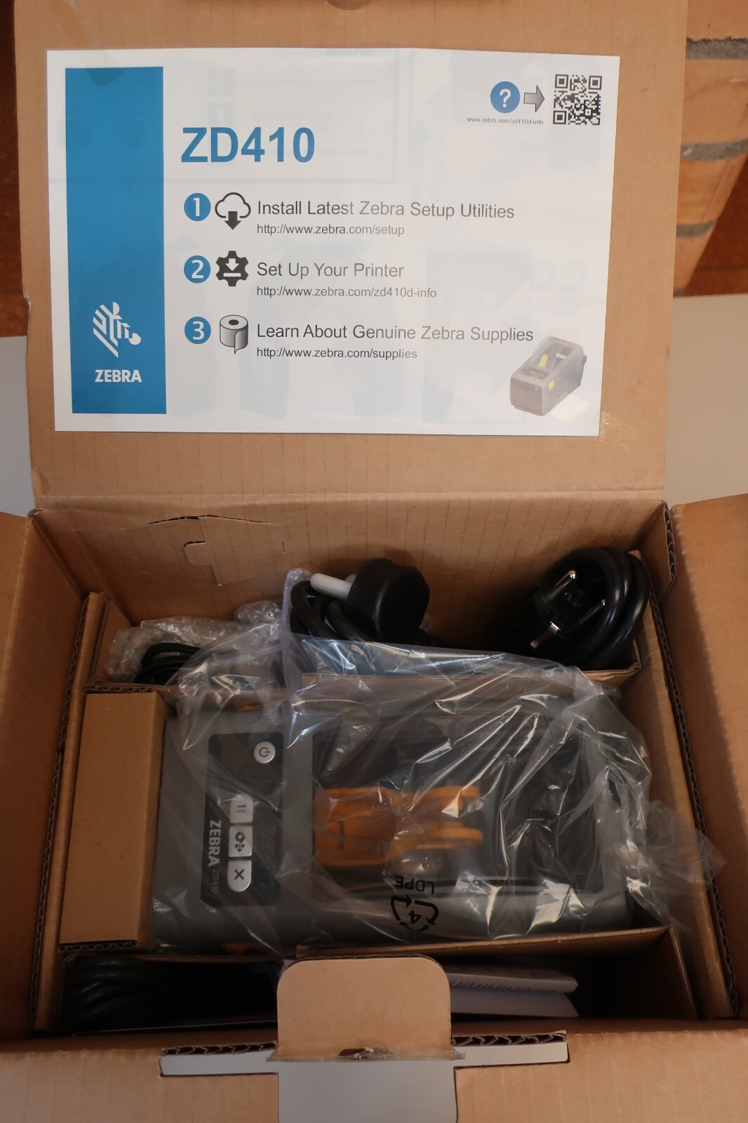 Zebra ZD410 ZD41022 Thermal Printer Bluetooth, USB, Ethernet | eBay
