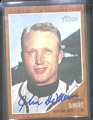 2011 Topps Heritage Real One Autograph #ROA-JDE John DeMerit | eBay