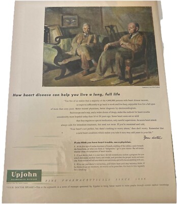 1946 Upjohn Pharmaceuticals / Van Huesen Shirts - Vintage Print Ad | eBay