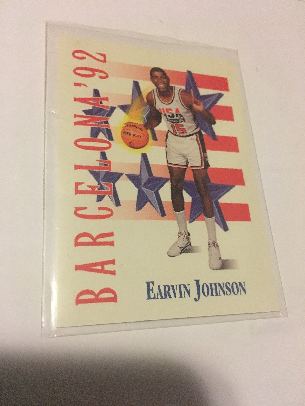 1992 EARVIN "MAGIC" JOHNSON SKYBOX "USA TEAM" Basketball Card #533 ...