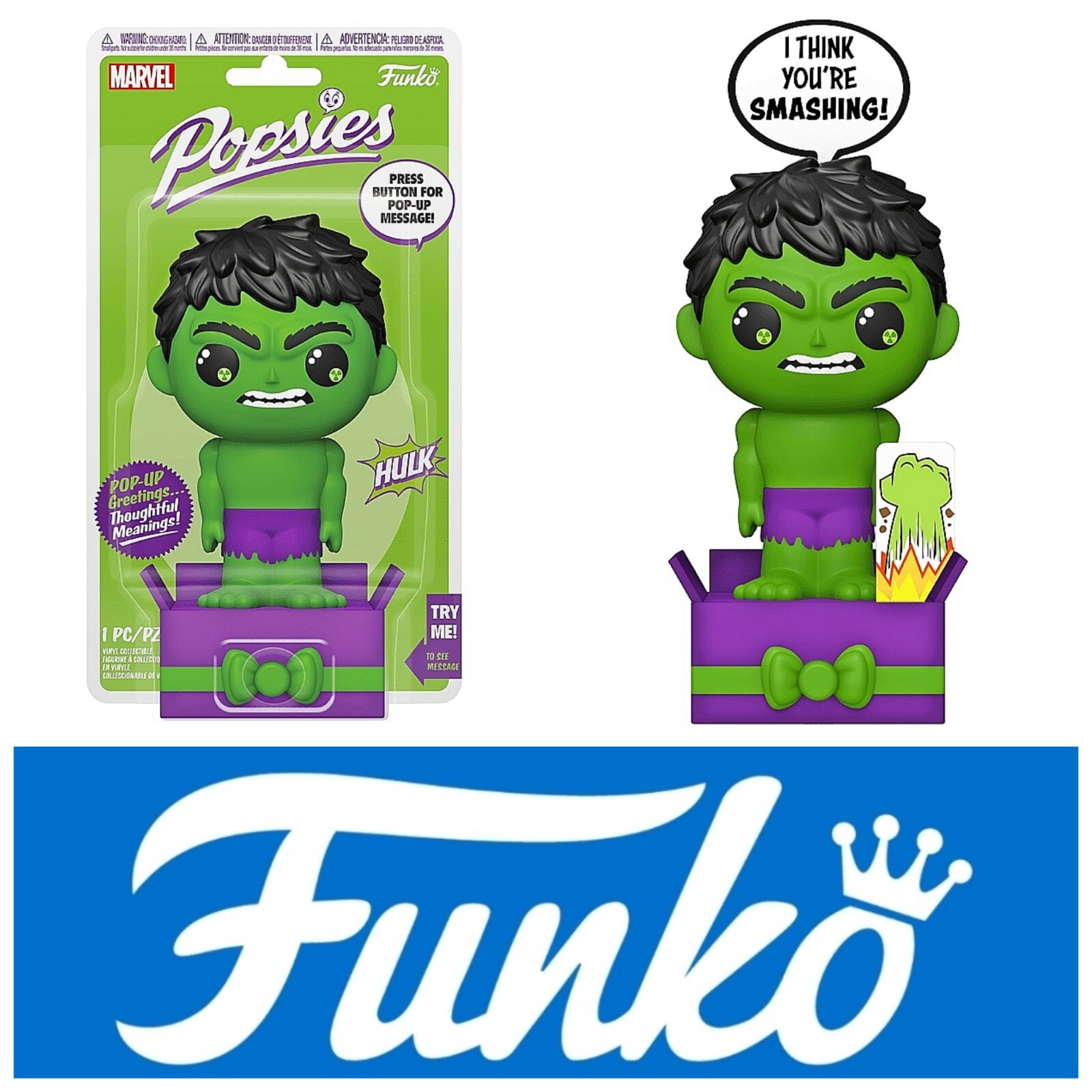 🧌 FUNKO POPsies The Incredible Hulk 🆕 BRAND NEW SEALED 🟥 Marvel 💥 POP!-Ups 889698616829| eBay