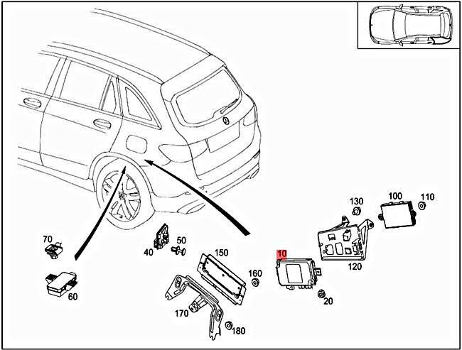 Genuine MERCEDES A205 C205 C253 S205 W205 Control unit complete ...