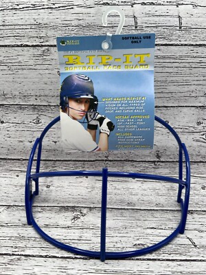 Rip-It Women's Softball Batters Helmet Face Guard with Hardware Royal ...