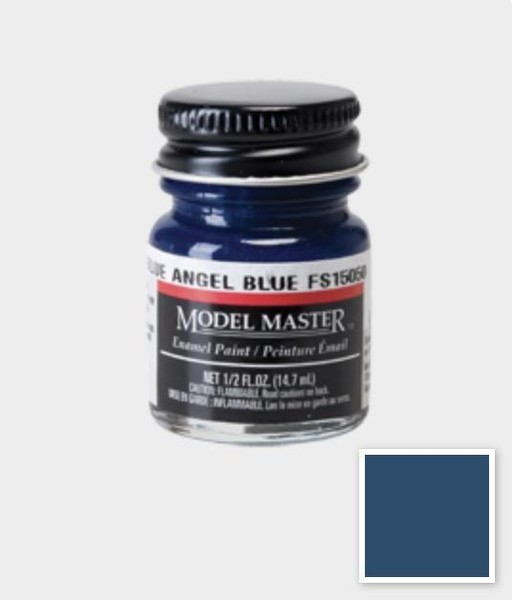Testors 1772 Fs15050 Angel Blue Enamel Paint 1/2 Oz. Gloss Model Master ...