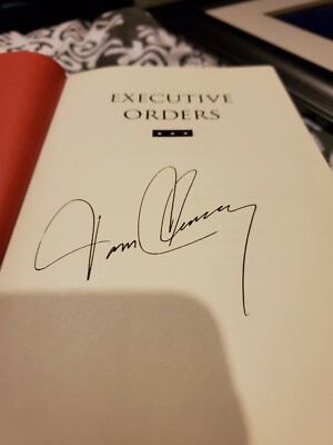 Tom Clancy Executive Orders First Edition Autographed Novel | eBay