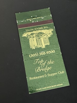 Vintage Florida Matchbook “The Bridge Hotel” Boca Raton | eBay