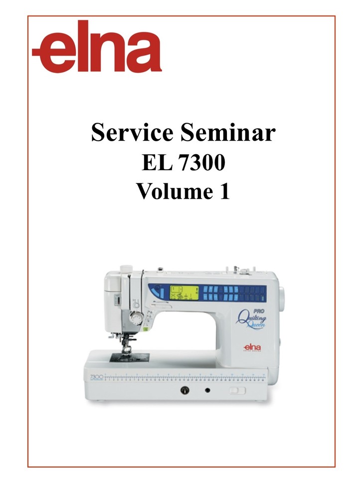 CD/PDF * ELNA 7300 Quilting Queen PRO Instructions or Service manual ...