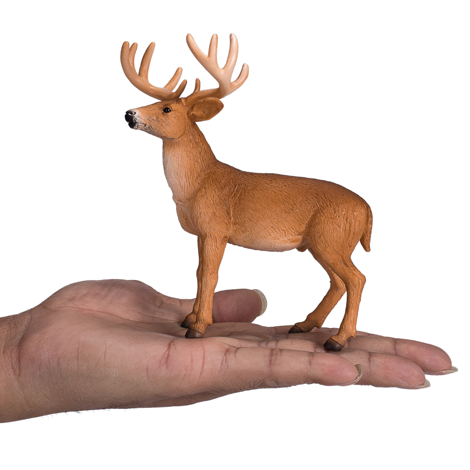 Mojo DEER STAG Wild zoo animals play model figure toys plastic forest ...