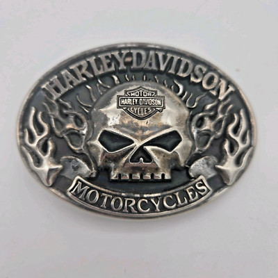 Immunity Skull Harley Davidson Motorcycles Belt Buckle Biker Gang Rider ...