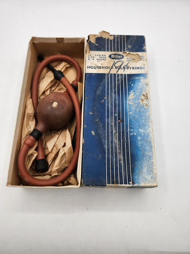 VINTAGE MILLER HOUSEHOLD BULB SYRINGE VAGINAL RECTAL DOUCHE READ | eBay