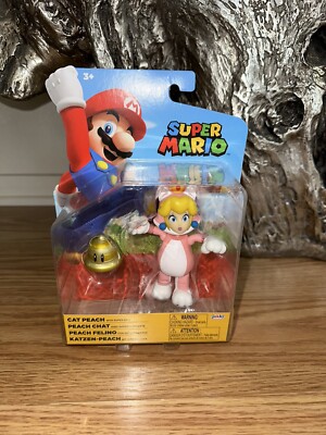 World of Nintendo Super Mario Princess Cat Peach Super Bell 4" new | eBay