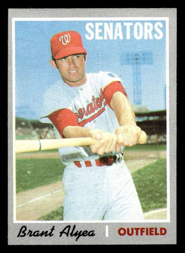 1970 Topps #303 Brant Alyea Cartoon on back Missing Baseball Ex-Mint S ...