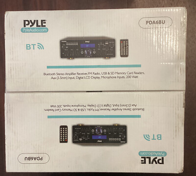 Pyle PDA6BU 200W Bluetooth Stereo Amplifier Receiver | eBay